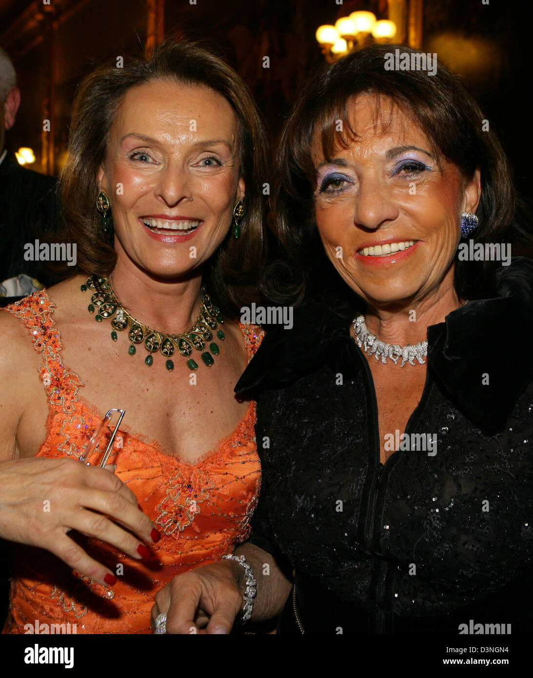 Princess Francoise Sturdza (from the Moldavian royal family, L) and ...