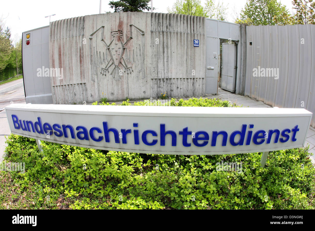The picture shows the entrance area of the BND (Federal Intelligence ...