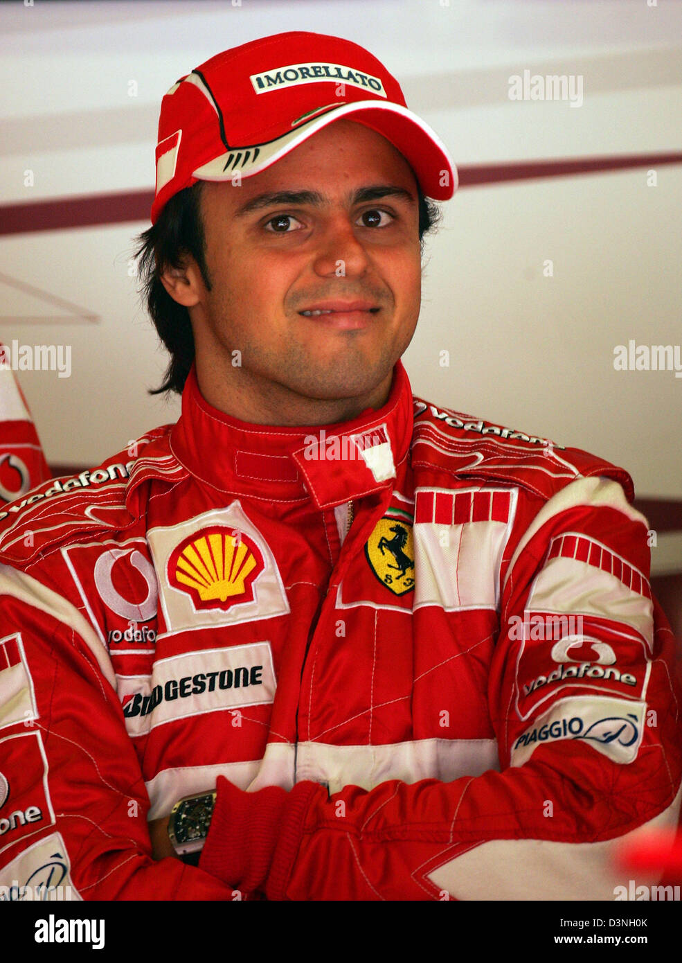 Brazilian Formula One pilot Felipe Massa of Scuderia Ferrari F1 team ...