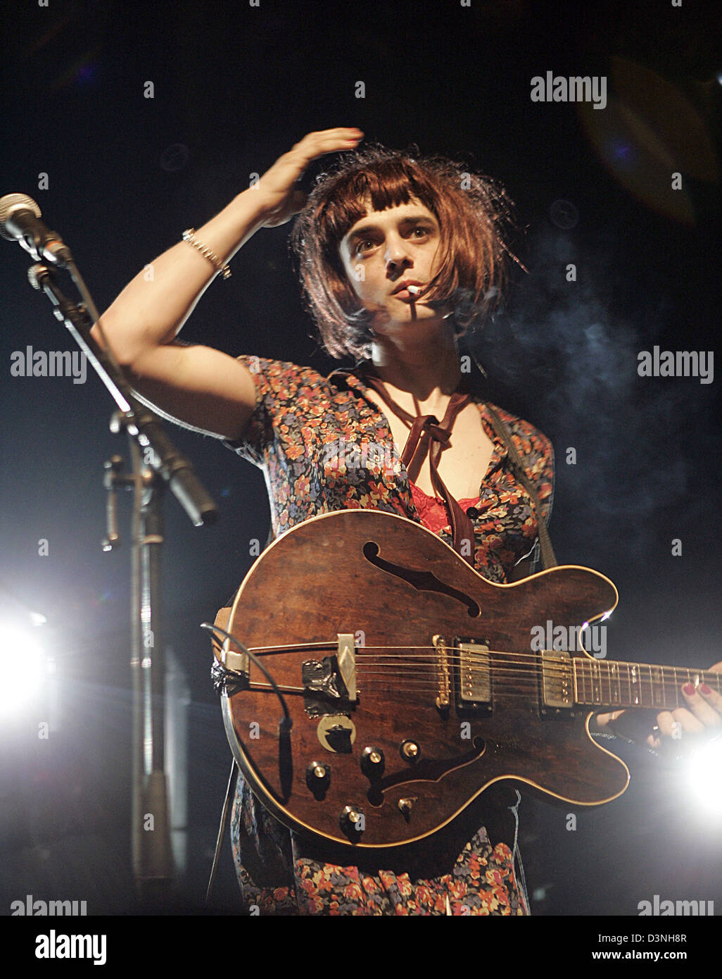 Pete Doherty, singer of British band Babyshambles, performs cross ...