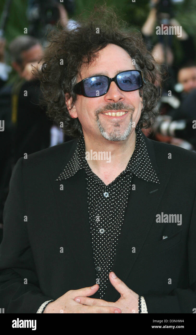 American director Tim Burton appears at the Palais des Festivals for ...