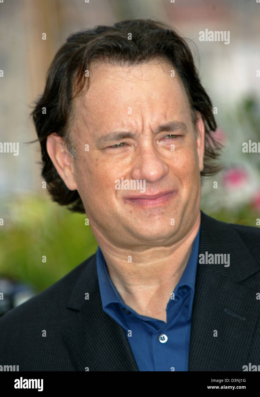 US-American actor Tom Hanks pictured during a press conference ...