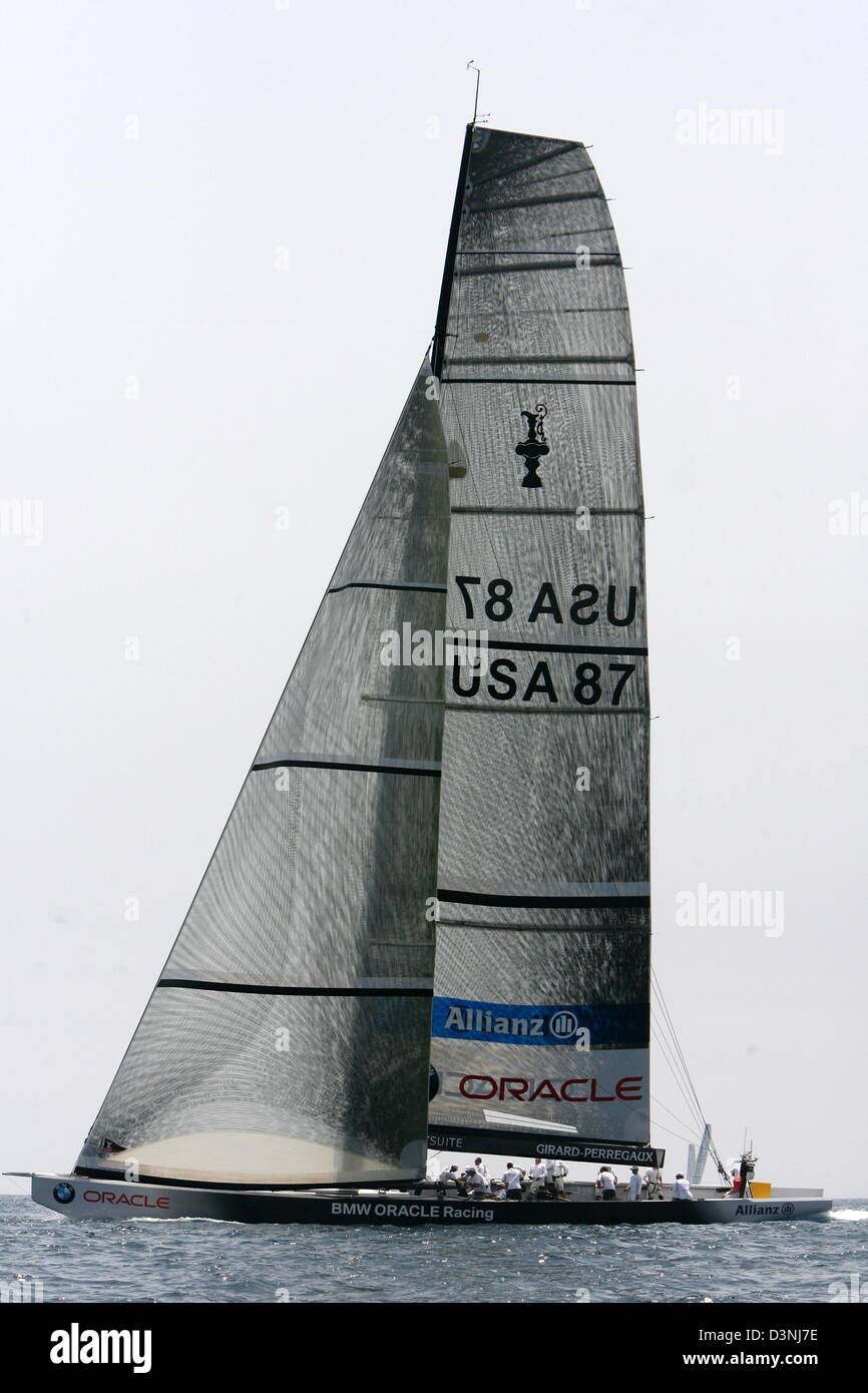 US team Oracle BMW Racing and Italian +39 Challenge sail a race ...