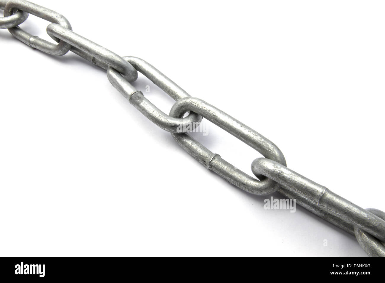 Chains closeup on white background Stock Photo - Alamy