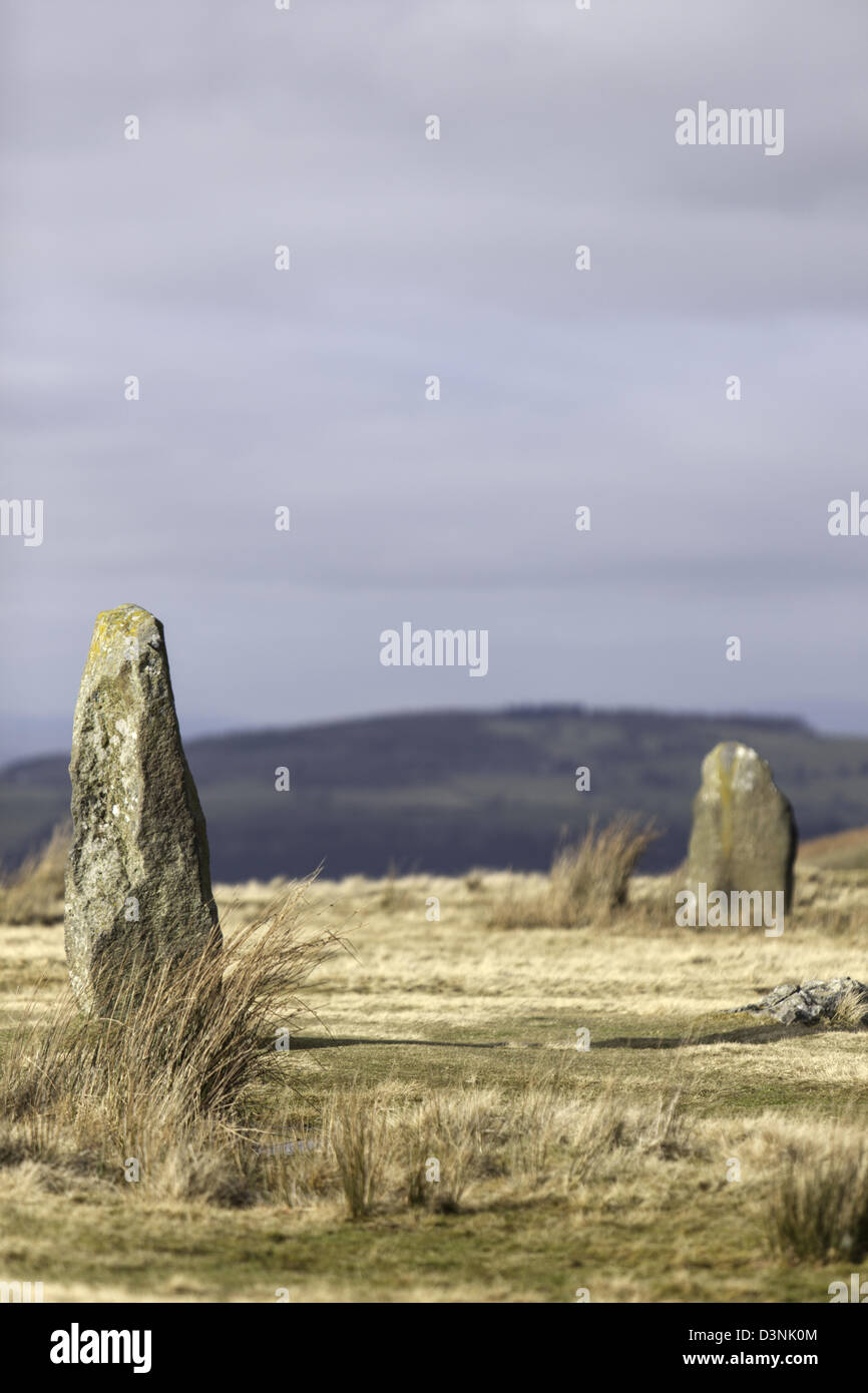 Mitchell's Fold Stone Circle, Stapeley Hill Shropshire, England, UK ...