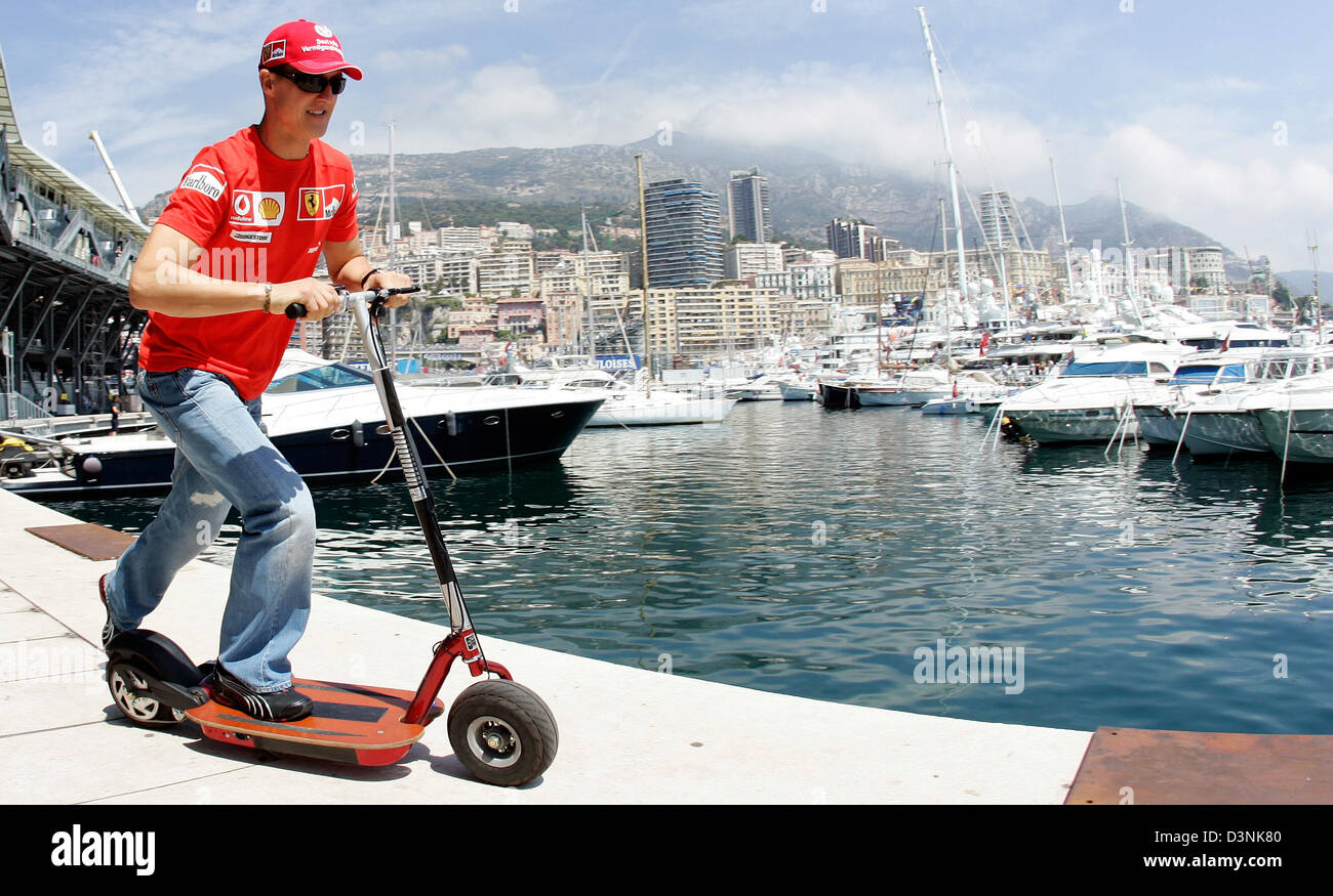 German Formula One driver Michael Schumacher for Scuderia Ferrari team ...