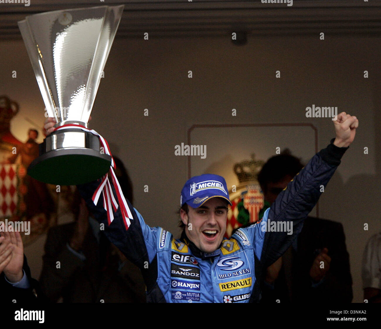 Spanish Formula One driver Fernando Alonso for Renault F1 team ...