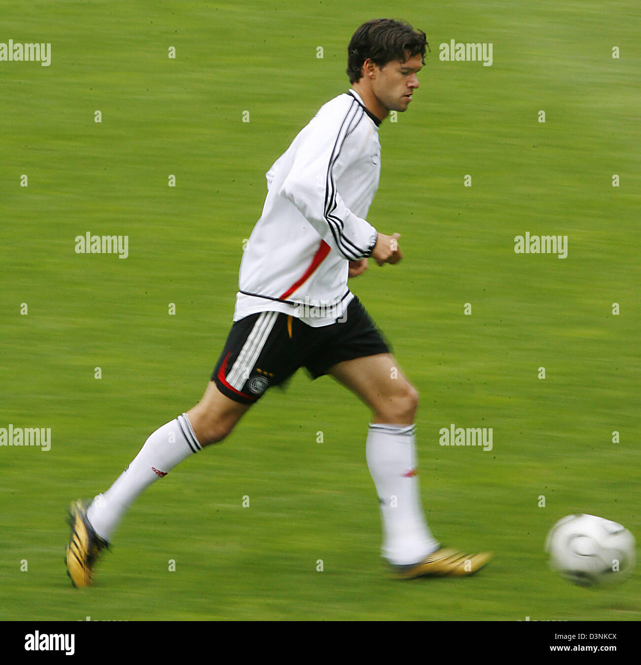 German international Michael Ballack pictured during the training in ...