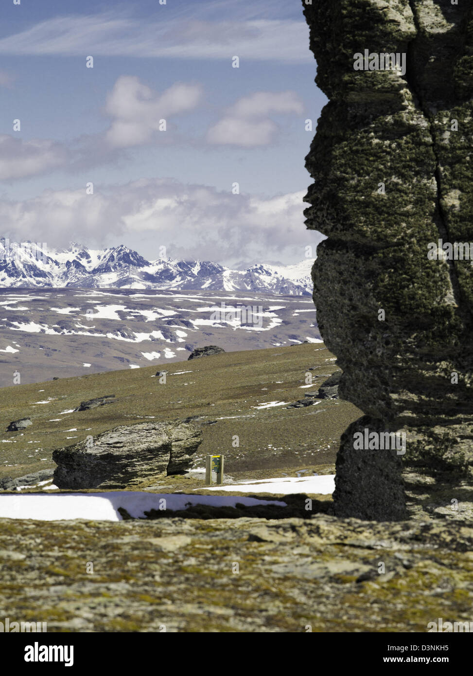 View of the Obelisk and other tors (schist pillars) on the Old Man ...