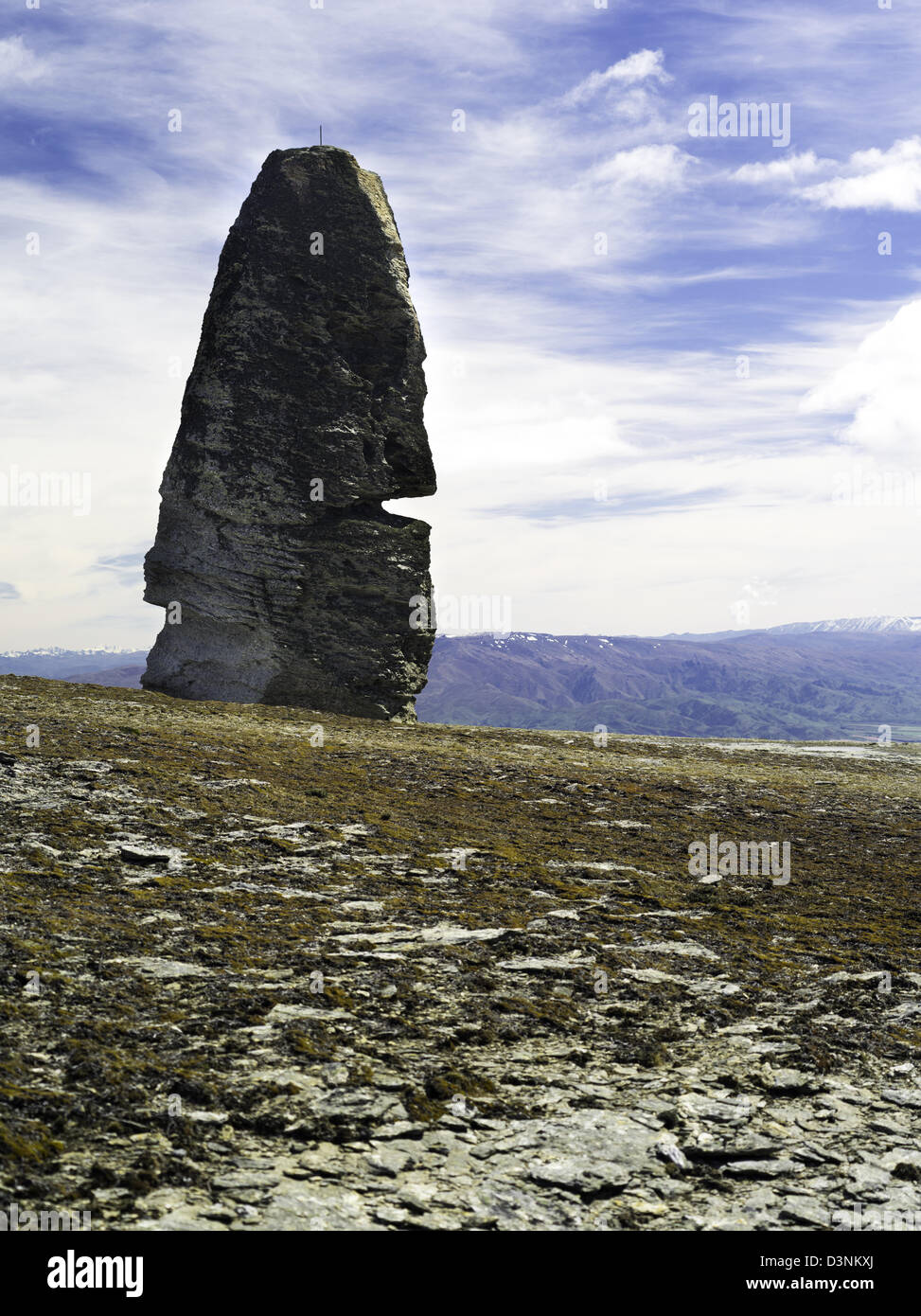 View of the Obelisk and other tors (schist pillars) on the Old Man ...