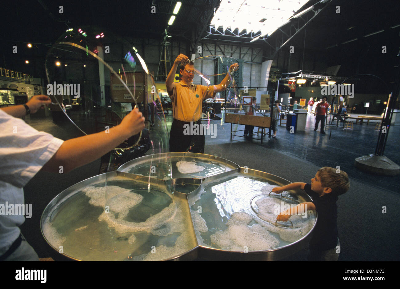 Hands on exhibit at The Exploratorium at the Palace of Fine Arts, San ...