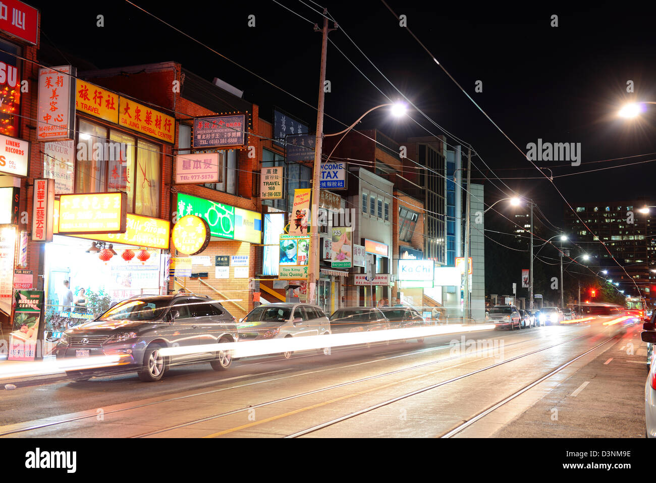 Chinatown street view Stock Photo - Alamy