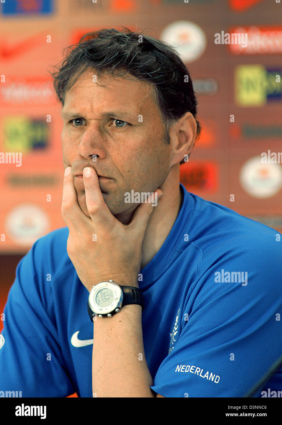 Dutch national soccer team head coach Marco van Basten is pictured ...