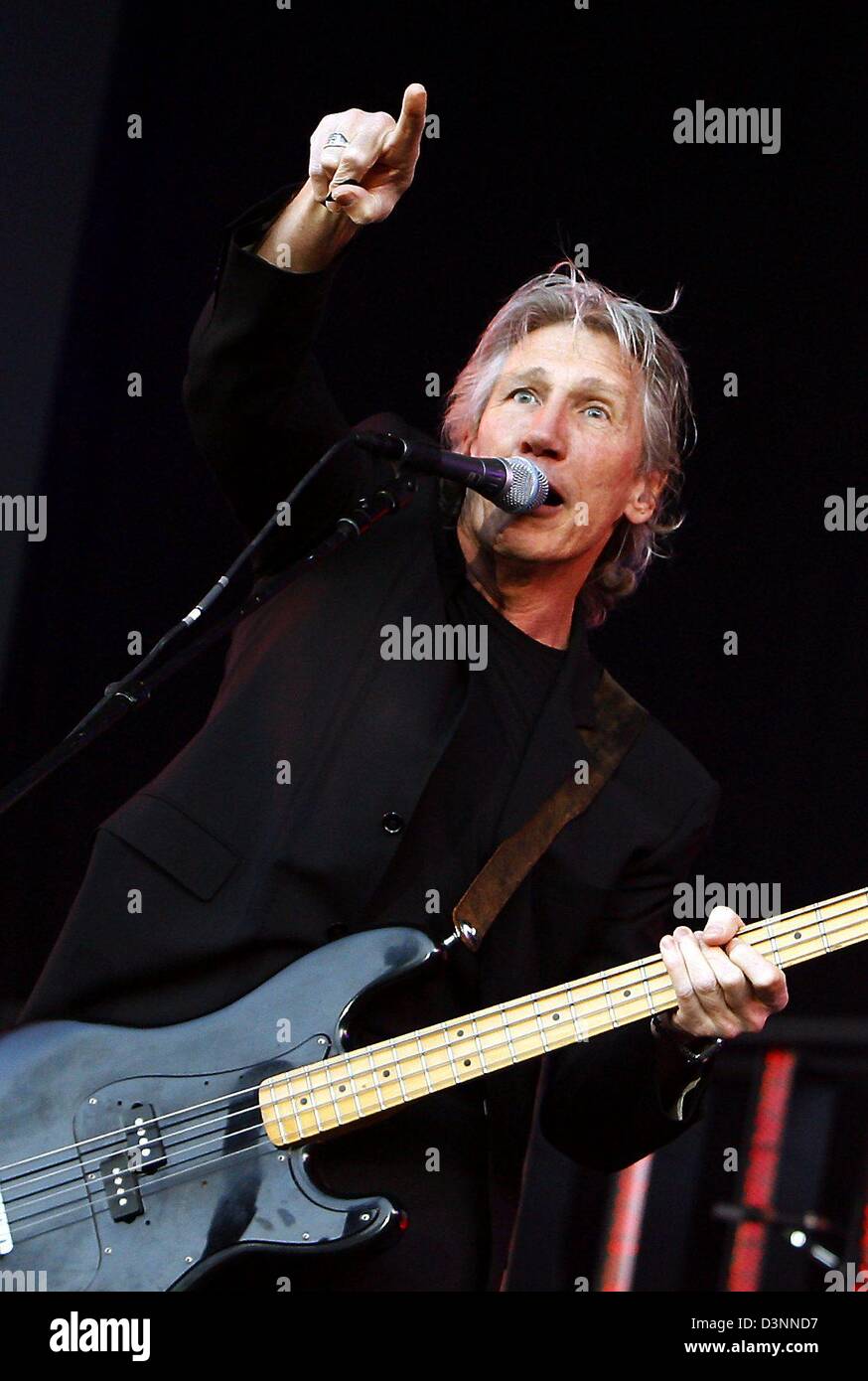 Roger Waters, joint founder of cult band Pink Floyd, performs during a ...