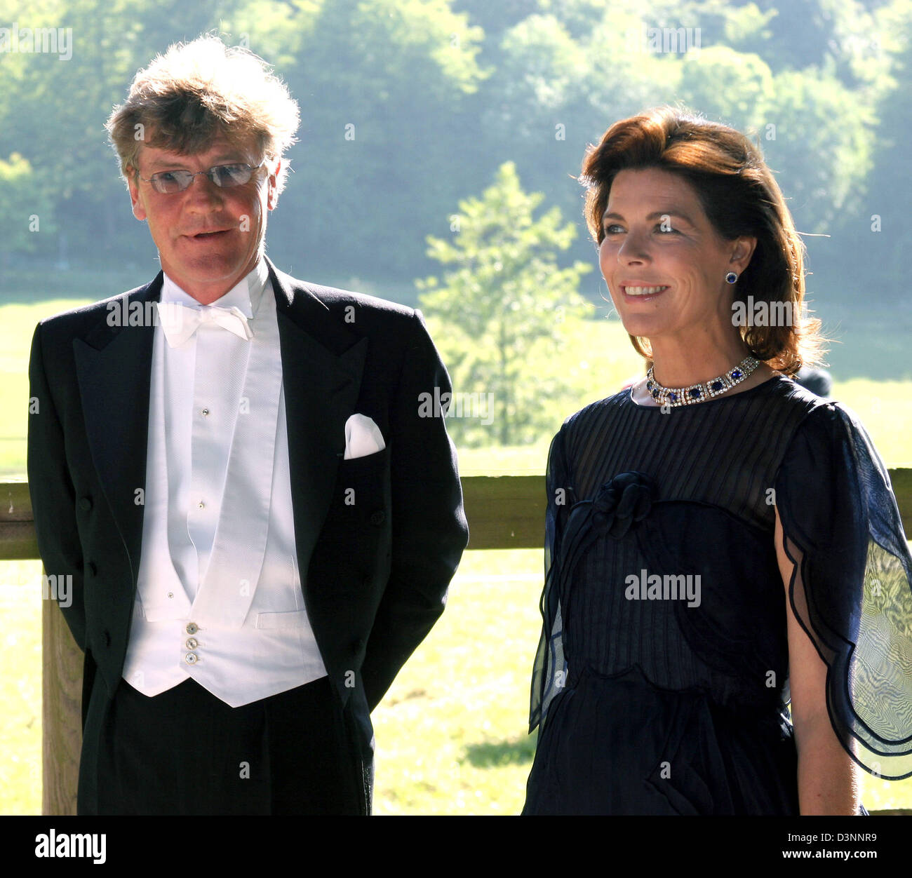 Princess Caroline of Monaco and Prince August of Hanover arrive at the ...