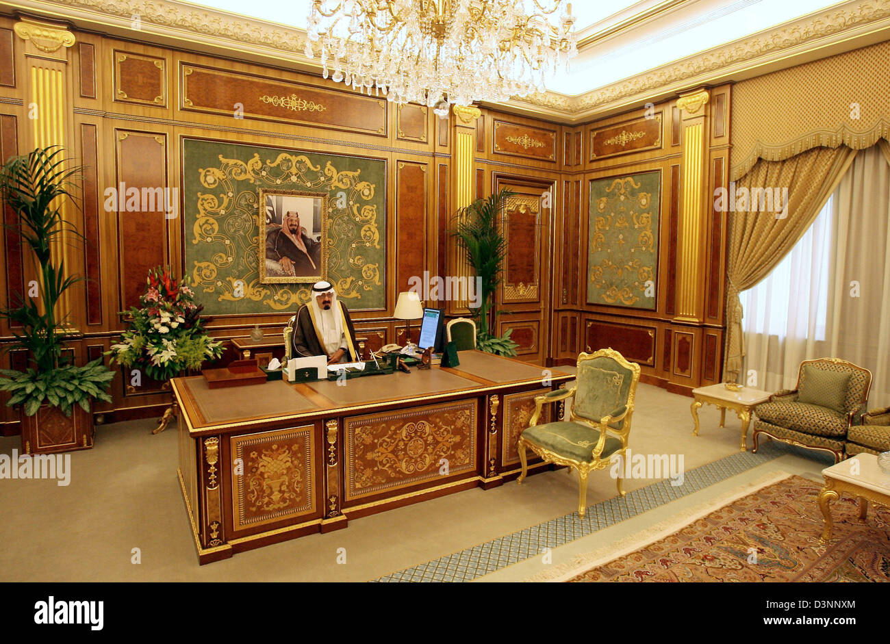 The Saudi Arabian King Abdallah bin Abdelaziz al Saud is pictured in ...