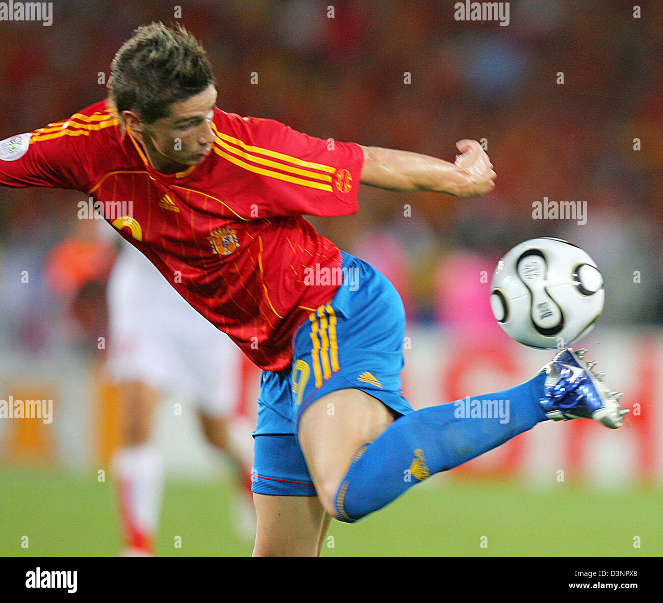 Fernando Torres senn in action during the group H preliminary match of ...