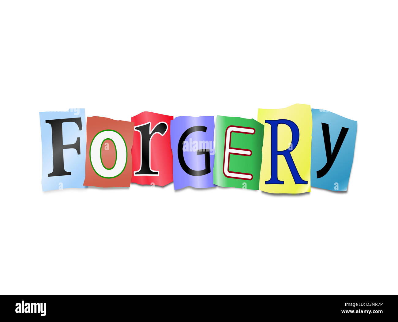 Forged letters hi-res stock photography and images - Alamy