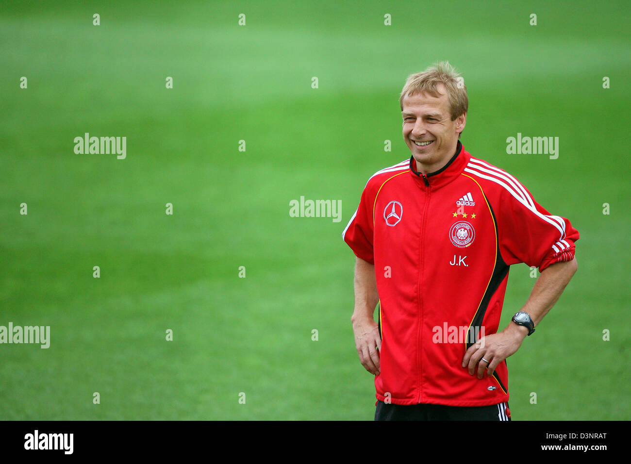 German soccer coach Juergen Klinsmann seen during the team's training ...