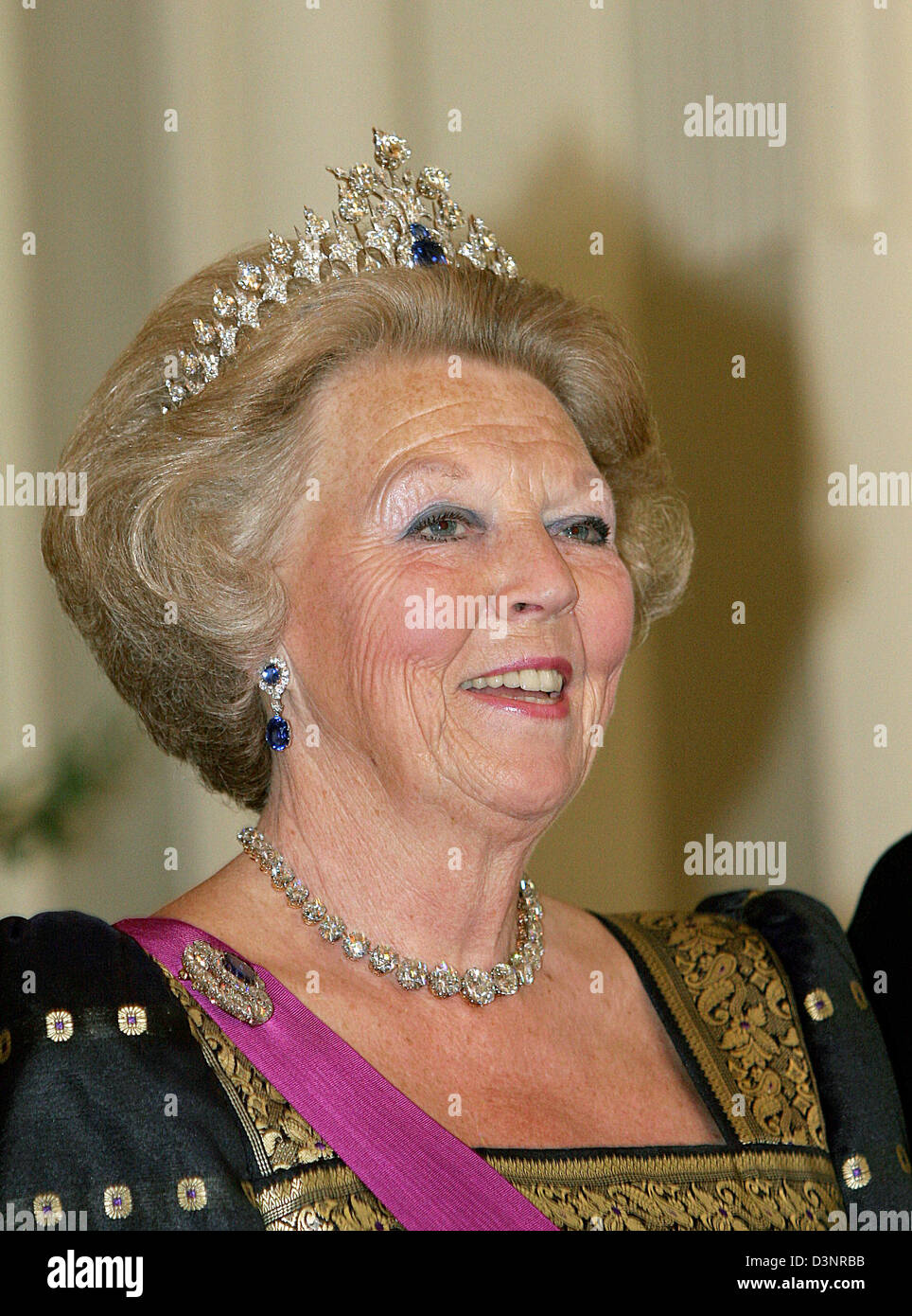 Dutch Queen Beatrix photographed at a Galadinner at Castle Laeken in ...