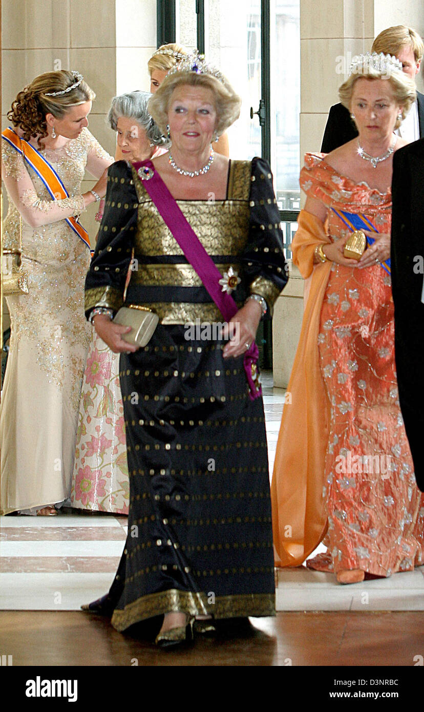 Dutch Queen Beatrix photographed at a Galadinner at Castle Laeken in ...