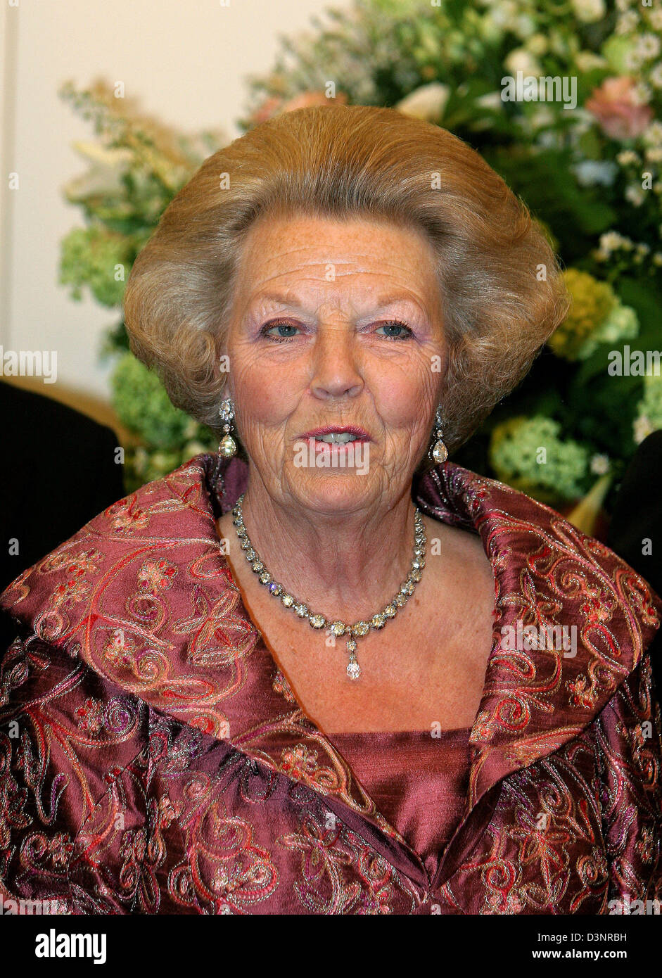 Queen Beatrix photographed at the BOZAR Palais de Beaux Art while ...