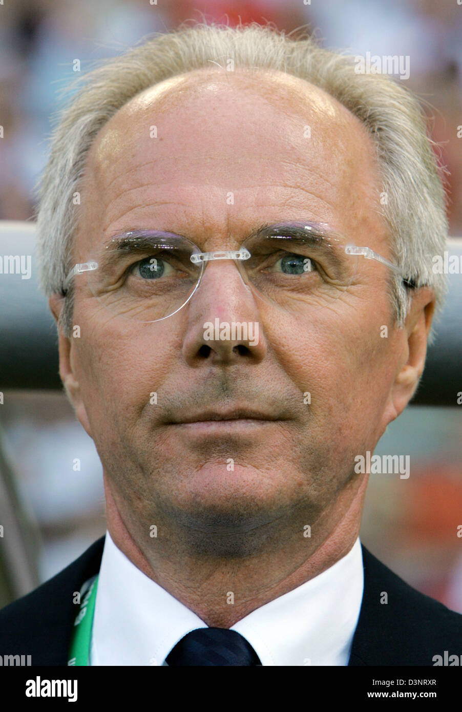 English head coach Sven Goran Eriksson during the 2nd round match of ...