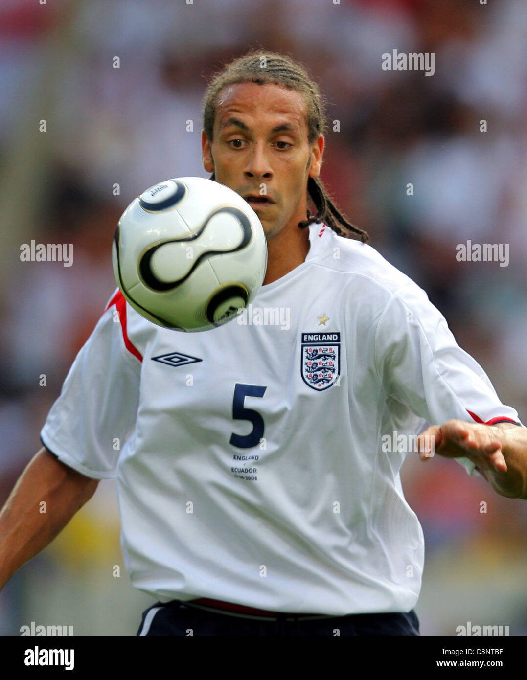 England national soccer player Rio Ferdinand from Manchester United ...