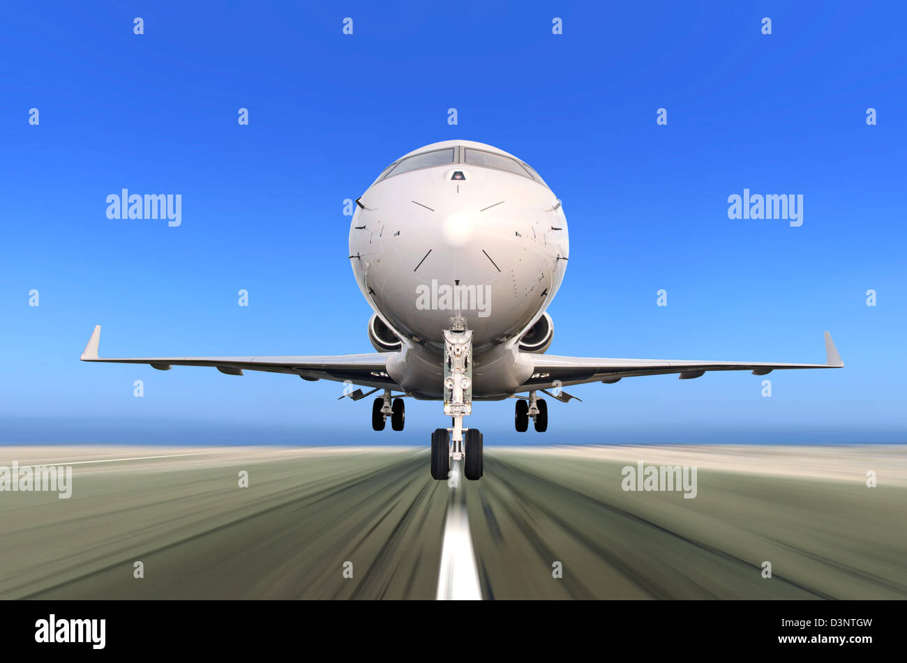 Aircraft take off front sunset hi-res stock photography and images - Alamy