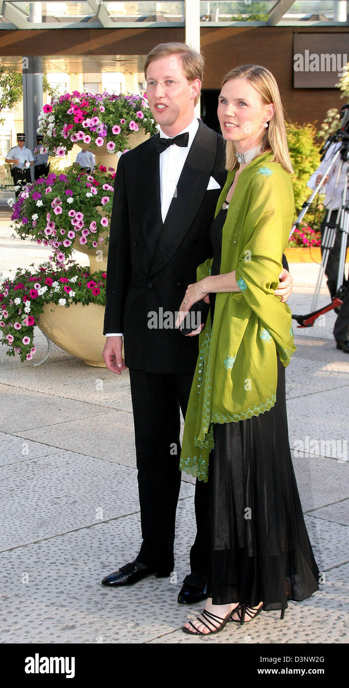 Princess Stephanie and Prince Bernhard of Baden arrive for the silver ...
