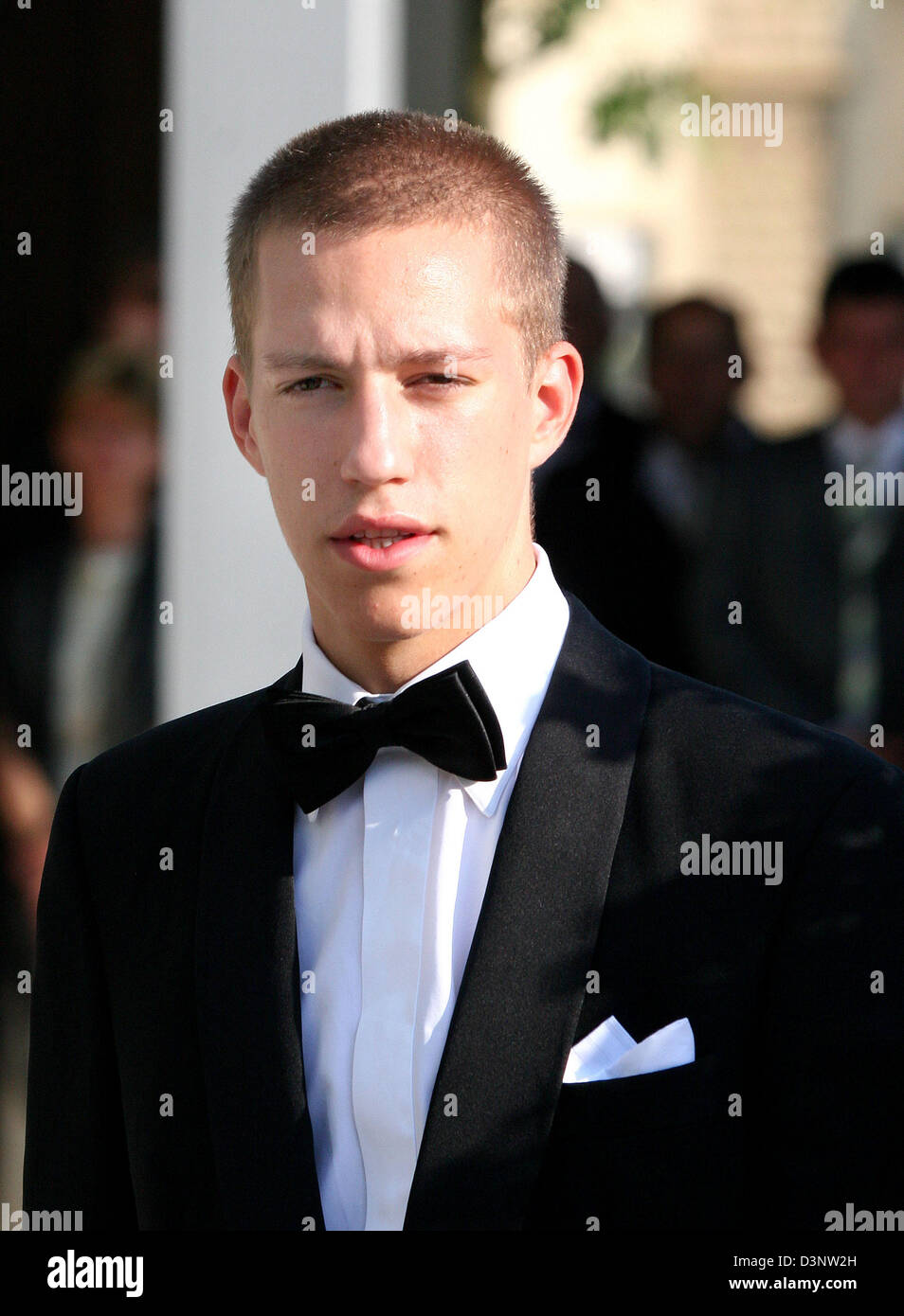 Prince Sebastian arrives for the silver wedding ceremony of Grand ...