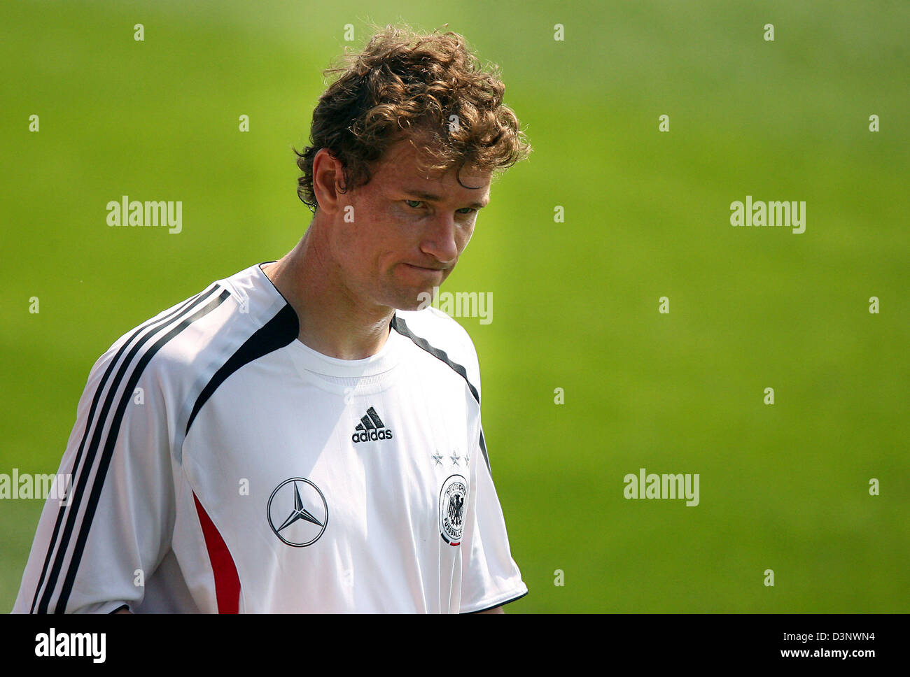 German goalie Jens Lehmann pictured during the team's training session ...