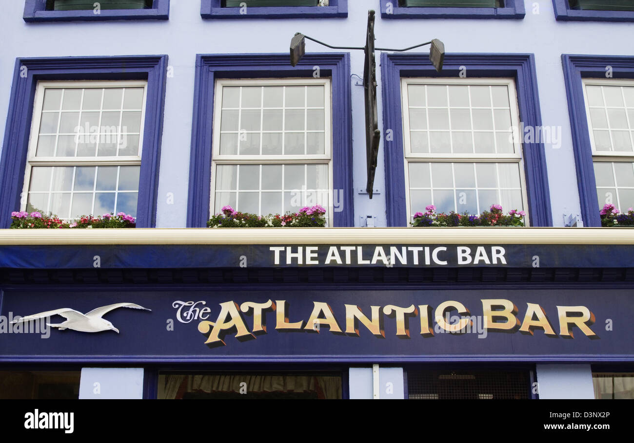Low angle view of a bar, The Atlantic Bar, Kenmare, County Kerry ...