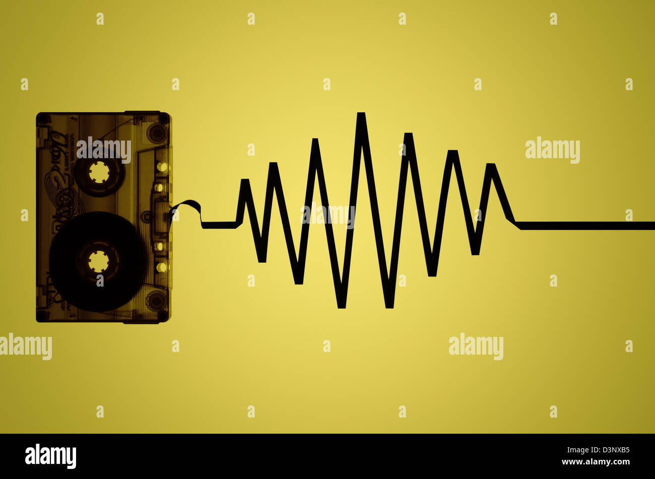Cassette tape sound waves hi-res stock photography and images - Alamy