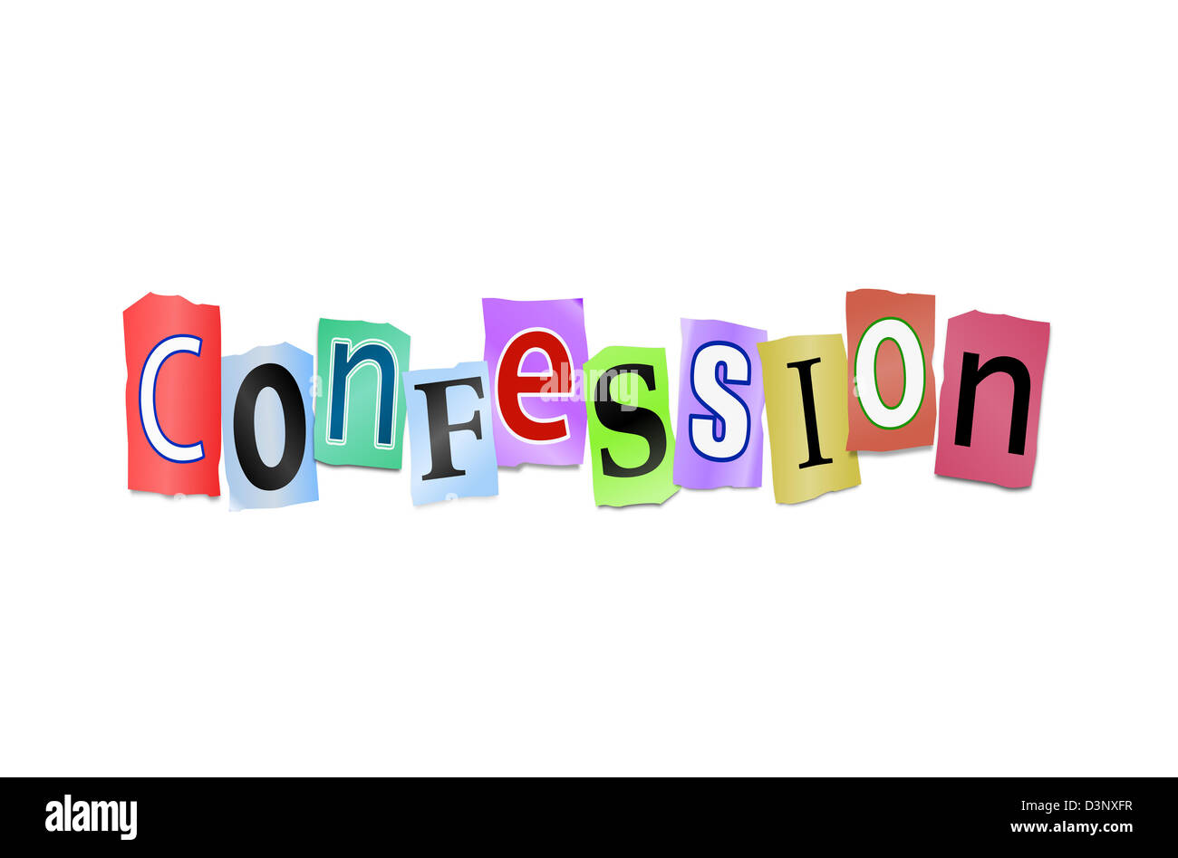 Confessed word hi-res stock photography and images - Alamy