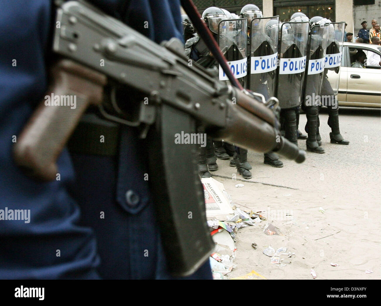Congolese police forces take violent action against demonstrators ...