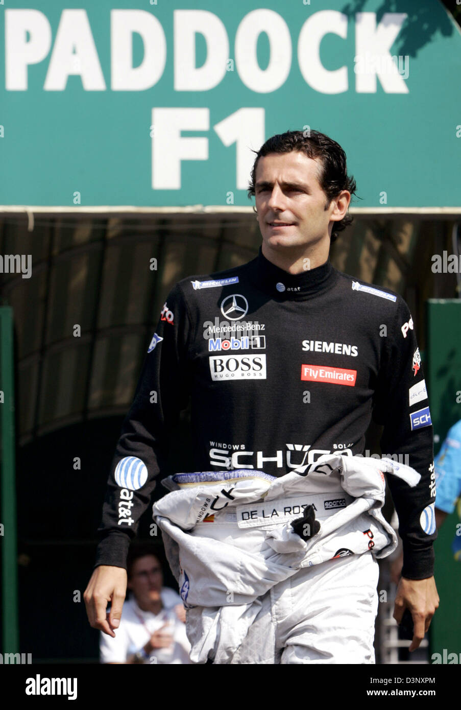 Spanish Formula One driver Pedro De La Rosa of the McLaren Mercedes ...