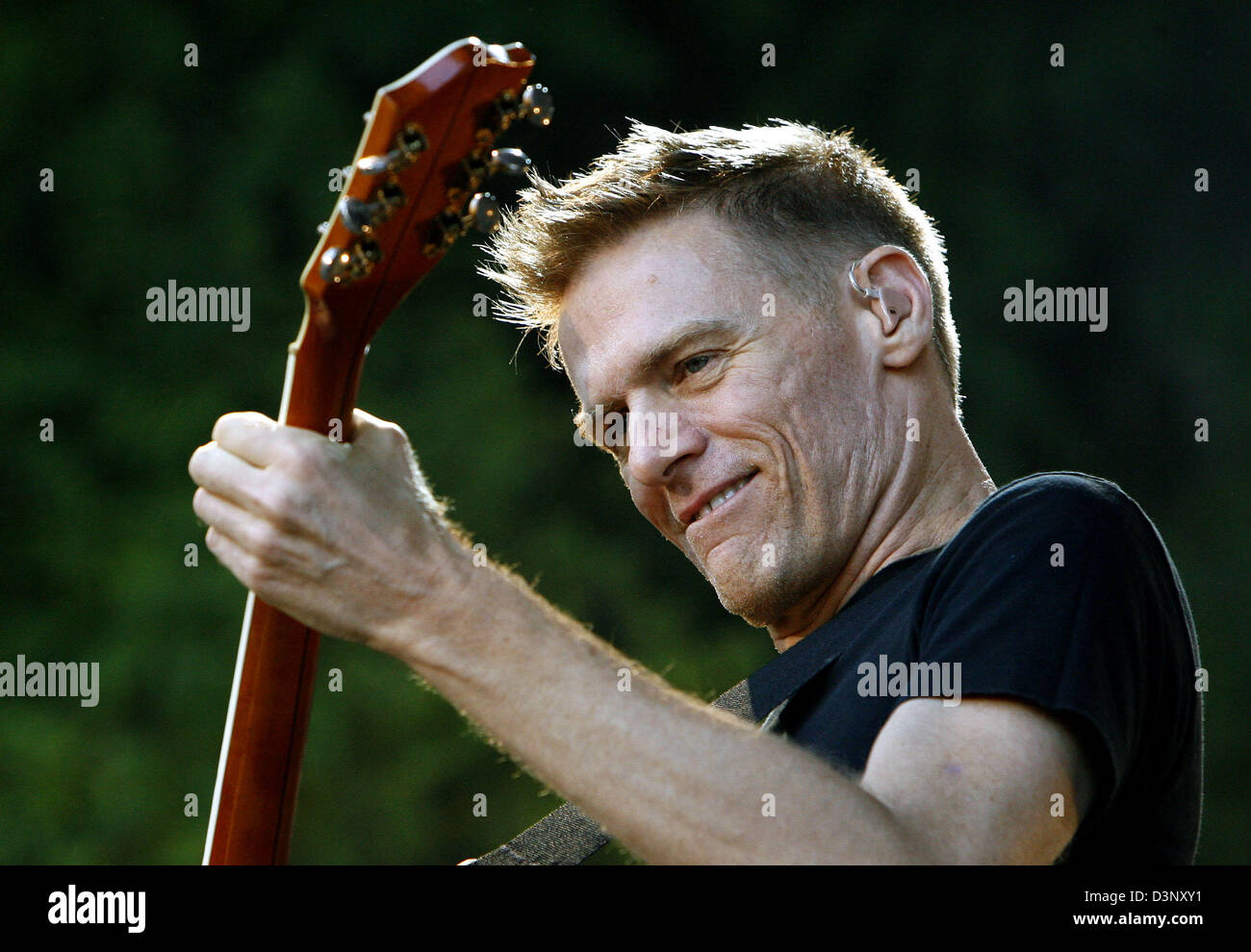 Canadian rockstar Bryan Adams sings during a concert at the fortress ...
