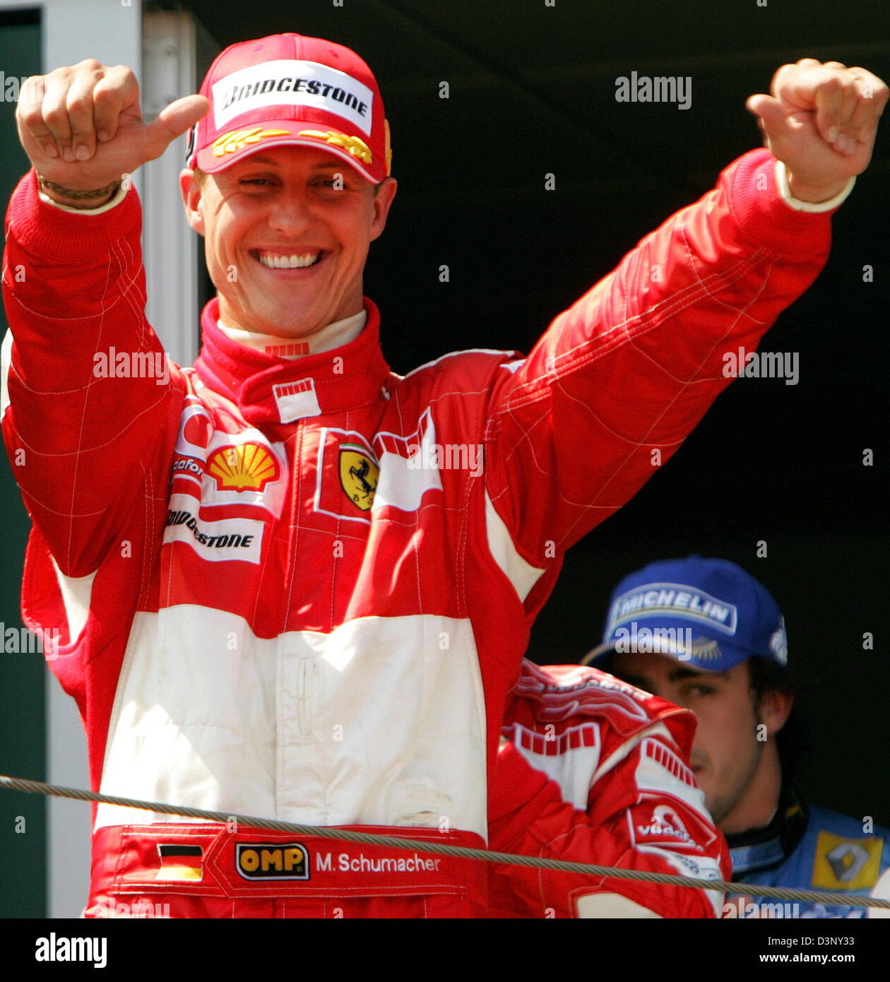 German Formula One driver Michael Schumacher of the Scuderia Ferrari ...