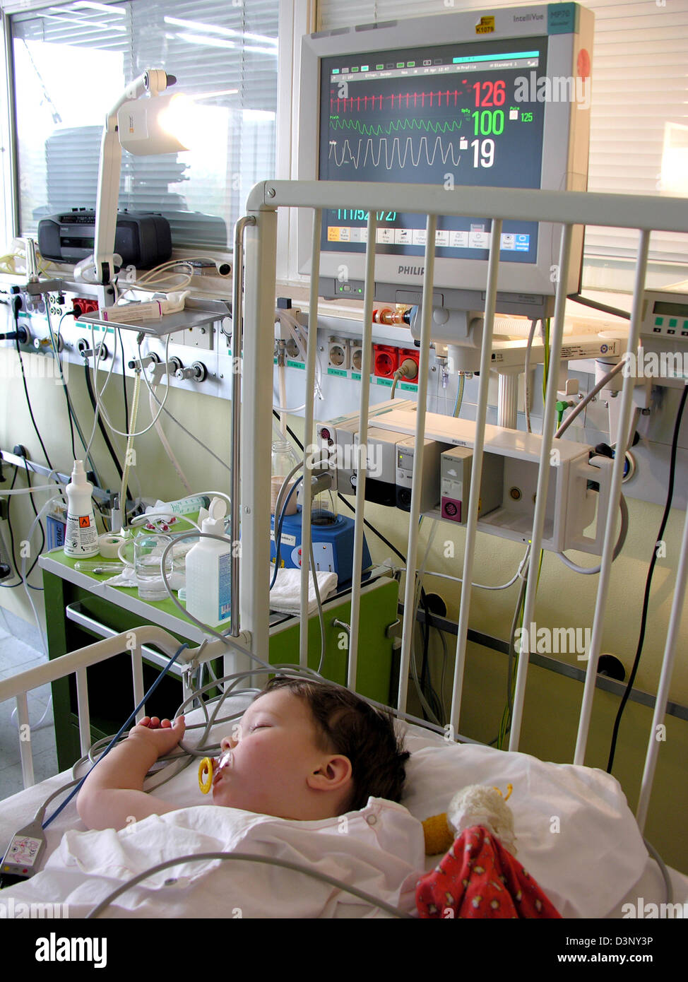 A two-year old baby is in intensive care at a hospital in Esslingen ...