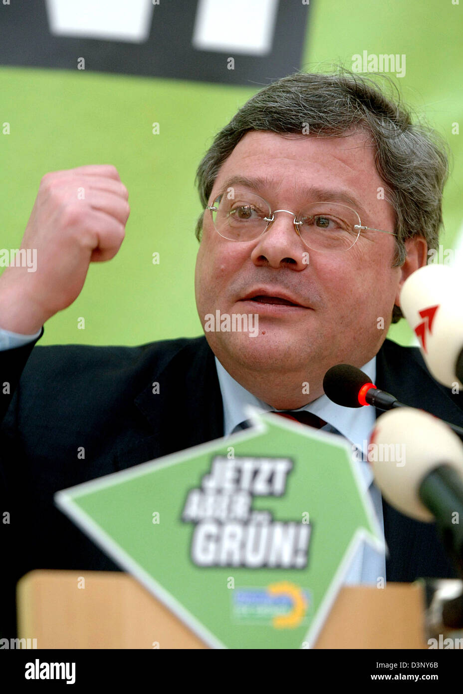 (dpa file) The chairman of the German Green Party, Reinhard Buetikofer ...