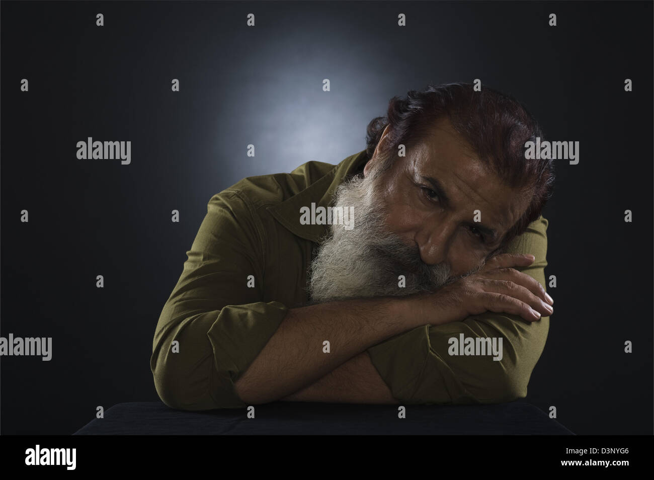 Portrait of a man looking serious Stock Photo - Alamy