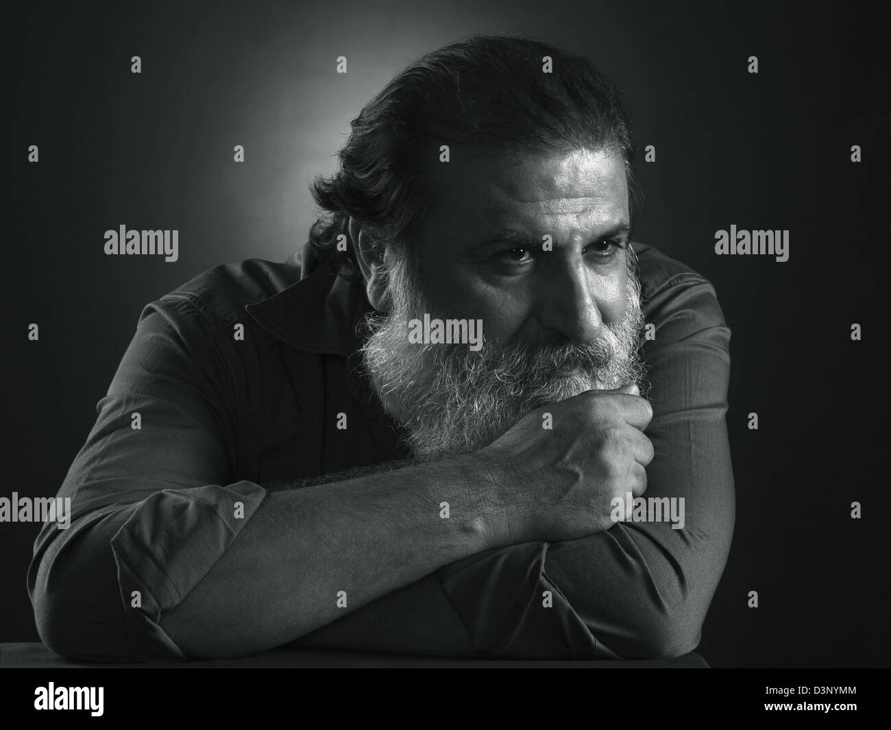 Portrait of a man looking serious Stock Photo - Alamy