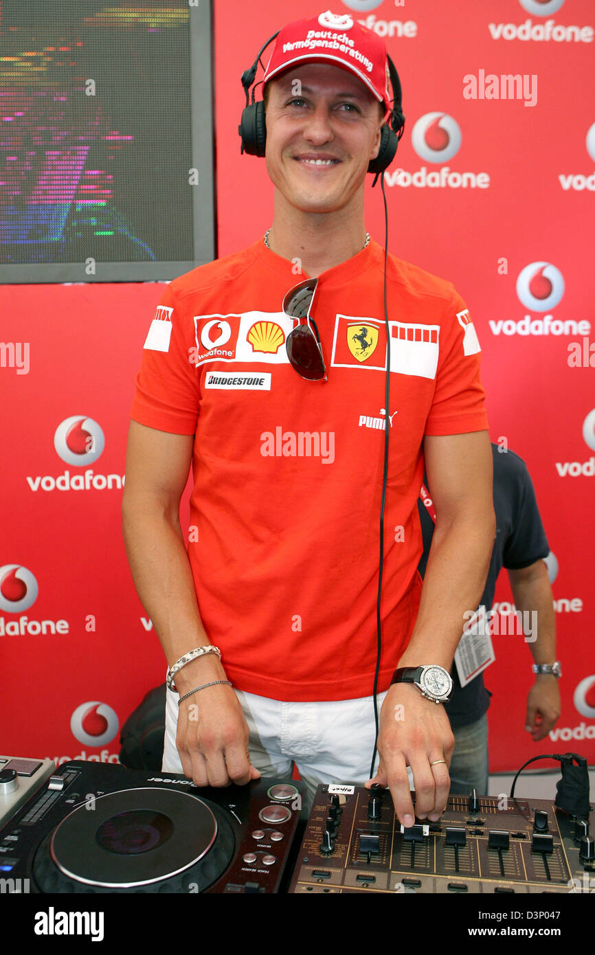 German Formula One driver Michael Schumacher of Ferrari F1 Racing is ...