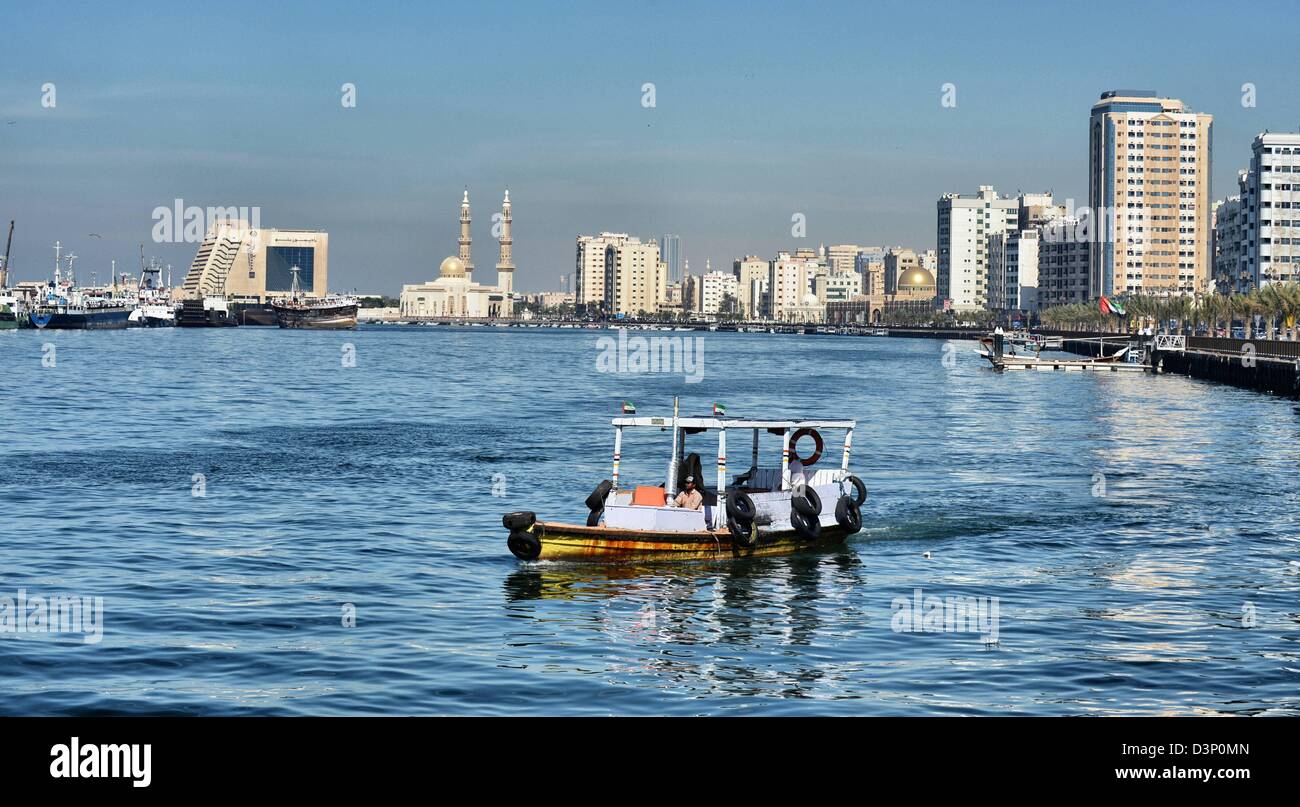 The skyline with buildings of Sharjah in Sharjah City Stock Photo - Alamy
