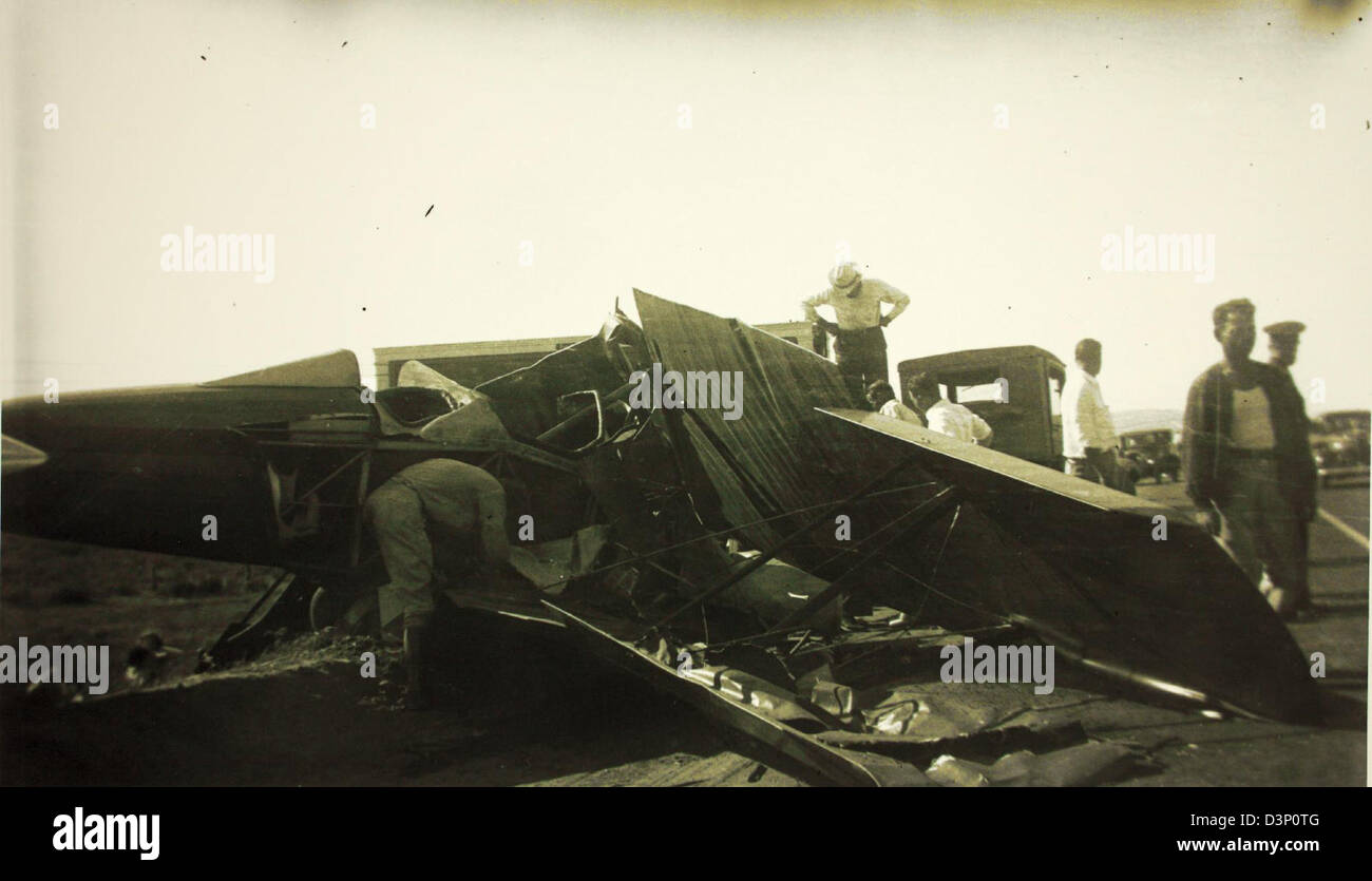 The 1936 aircraft accident involving the American Eagle 101 at Peiks ...
