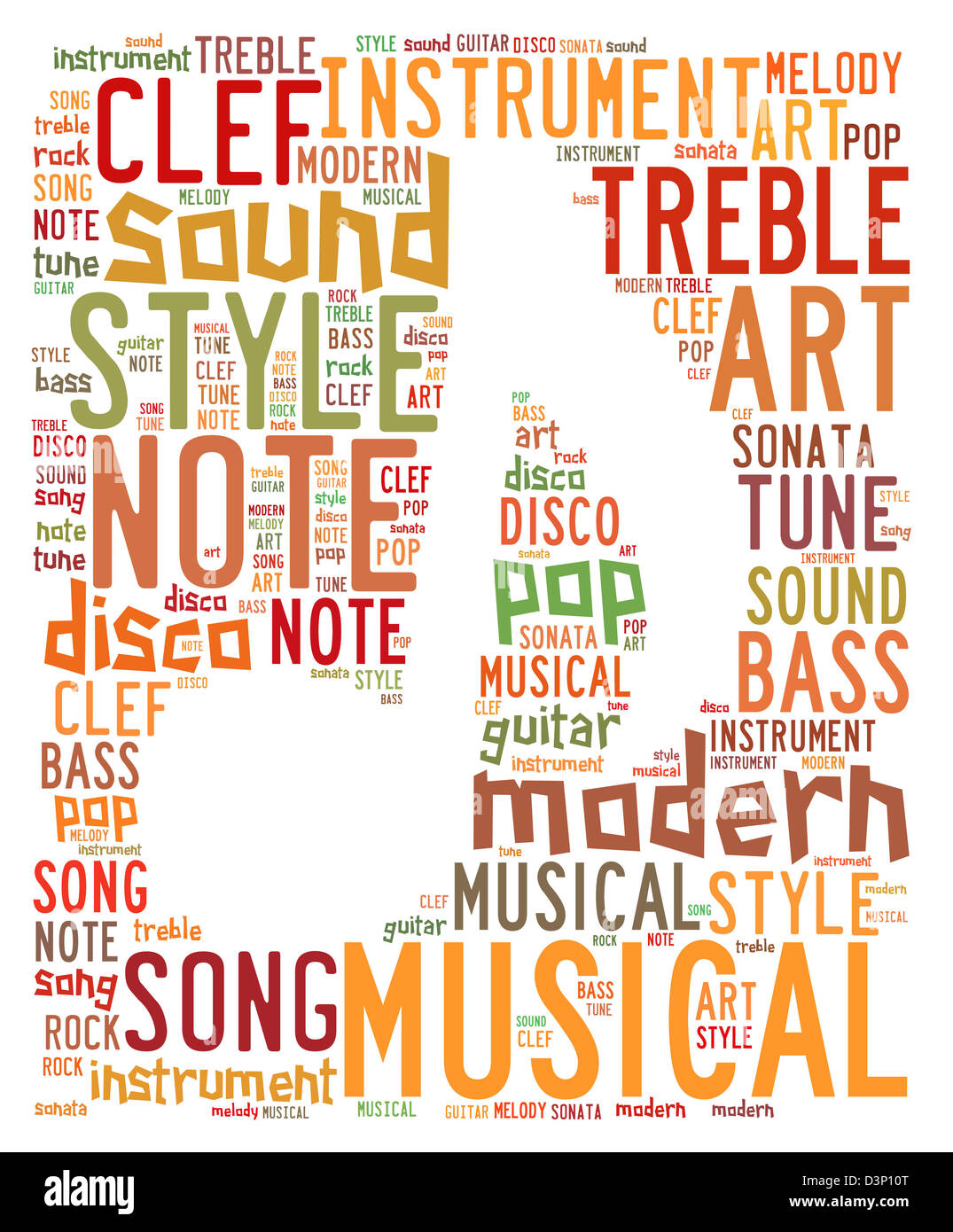 Words cloud illustration for music concept Stock Photo - Alamy