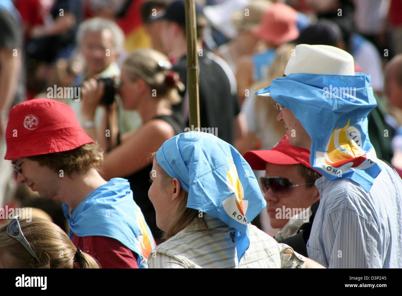 German pilgrims crowd on St. Peter's Square in Vatican City, Vatican ...