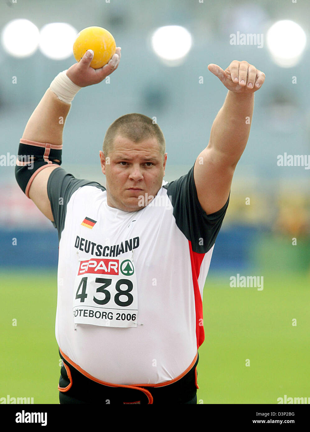 German shotputter Ralf Bartels is pictured during the qualification ...