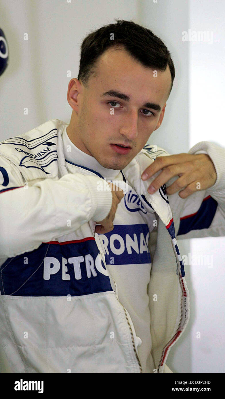Formula One driver Polish Robert Kubica of team BMW-Saurber is pictured ...